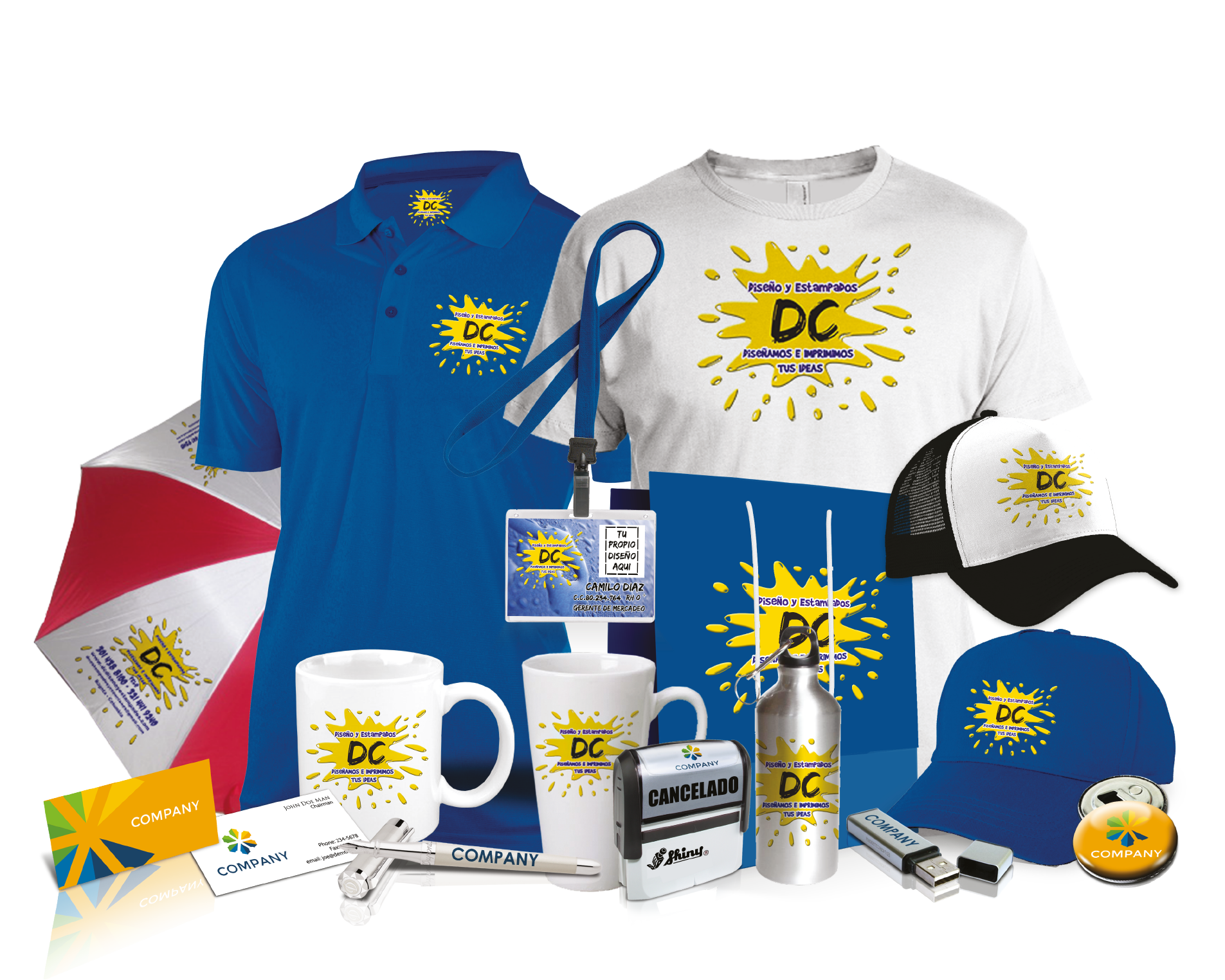 Artículos Promocionales Personalizados | DC Diseño y Estampados SAS ...